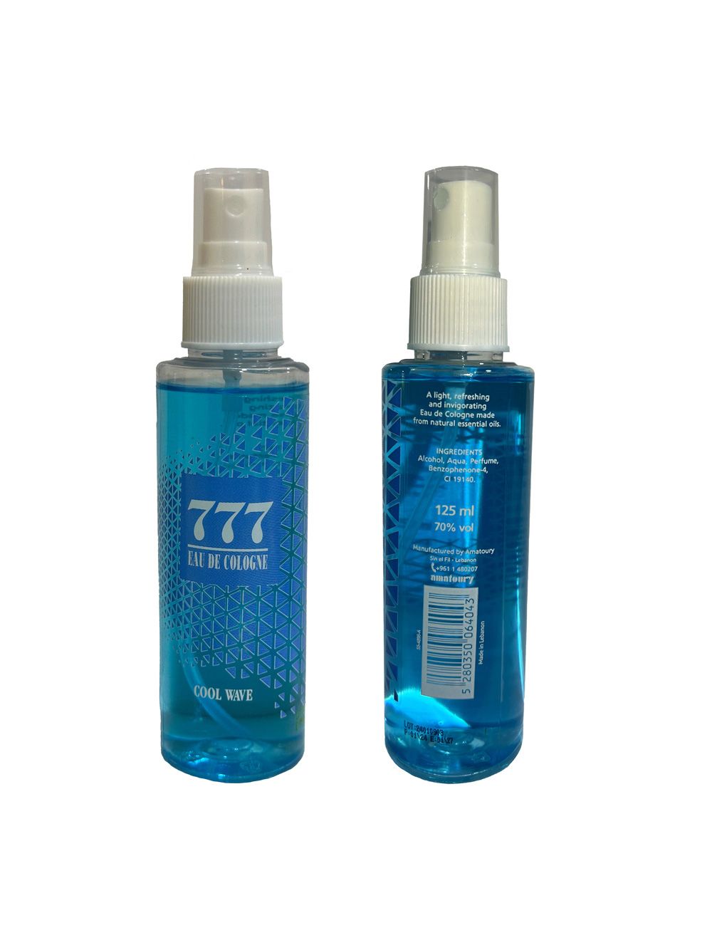 Cool Wave 777 Eau de Cologne 125ML
